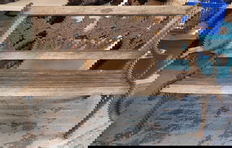 Regalia Cast Iron & Wood Garden Bench