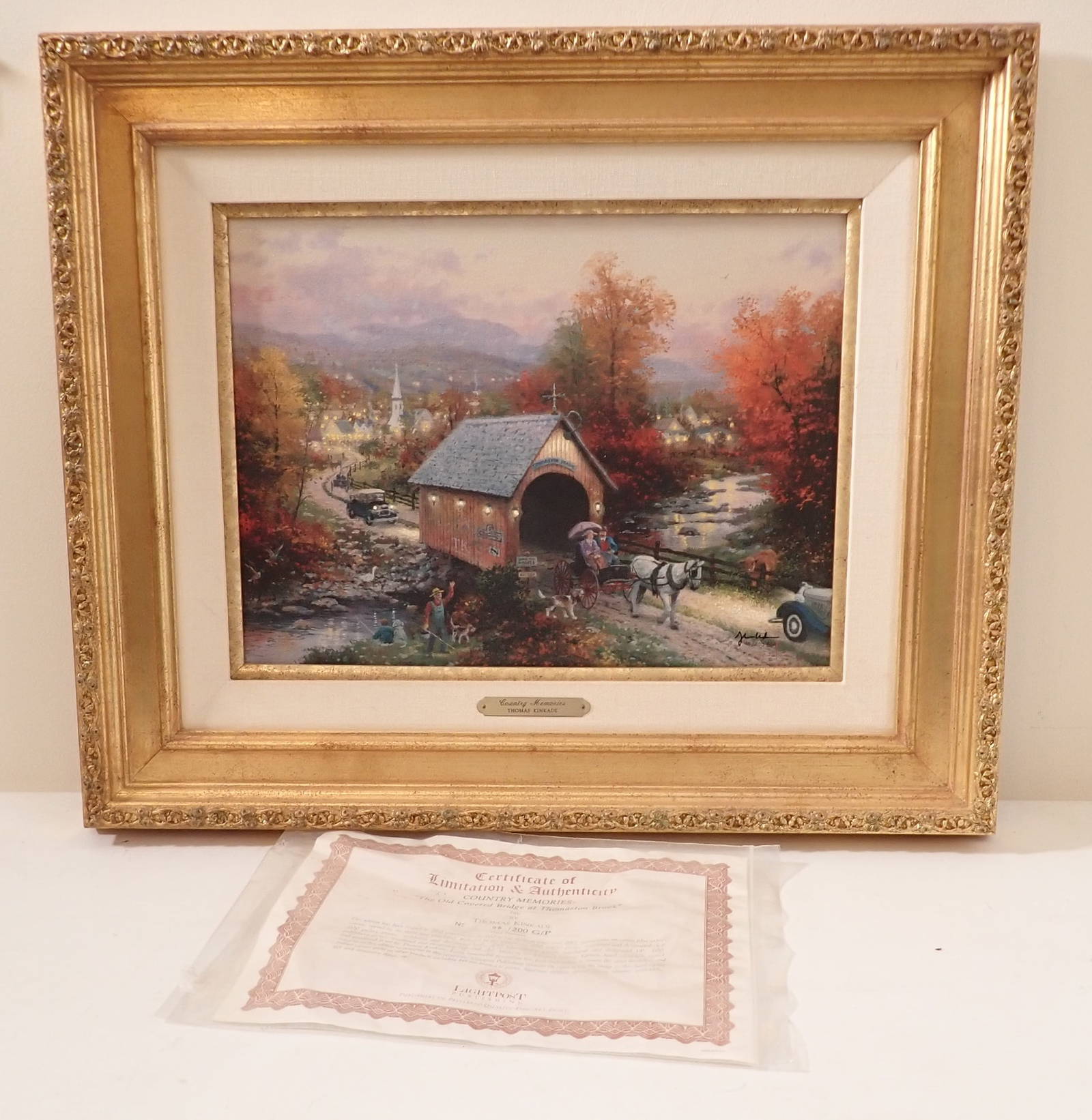 Signed & Numbered Thomas Kinkade Lithograph Auction