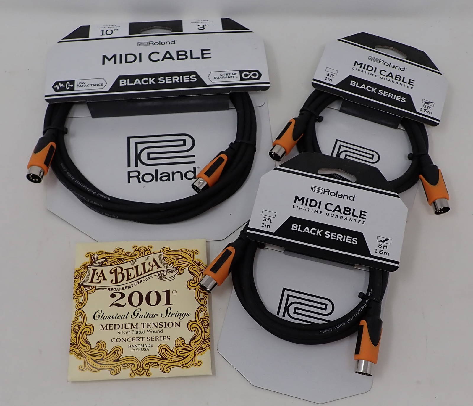 Midland Midi Cables La Bella Guitar Strings Auction