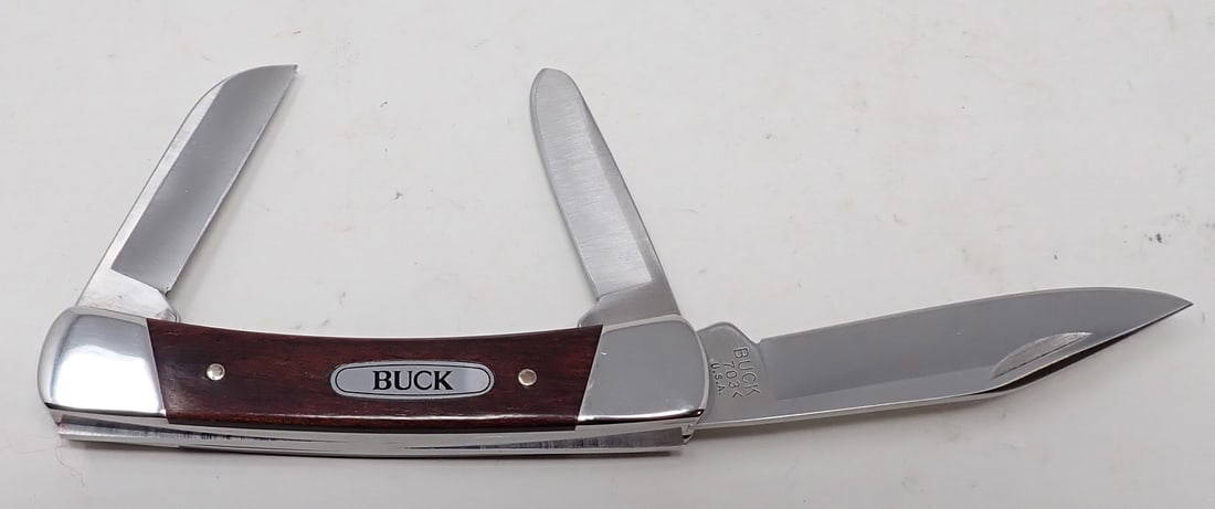 Buck 703 3 Blade Pocket Knife Auction