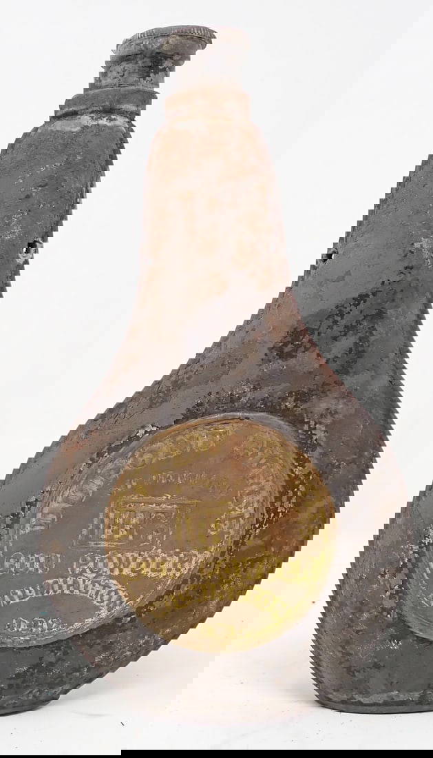 Dupont Rifle Gun Powder Shot Flask Auction