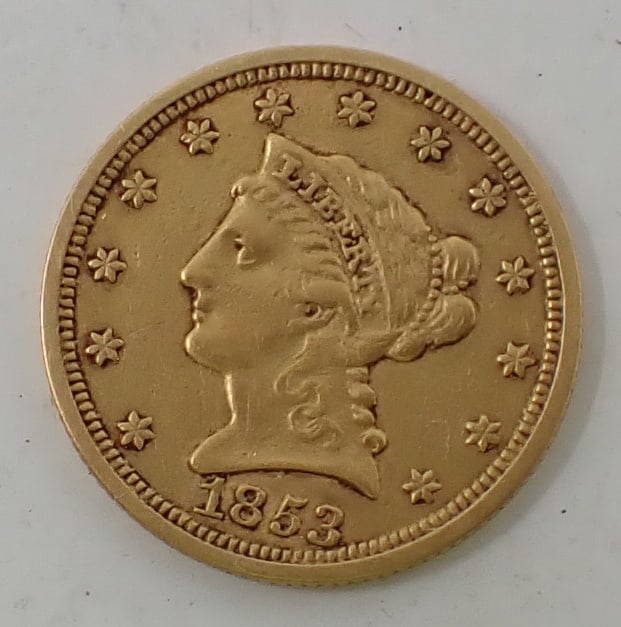1853 $2 1/2 Liberty Head Gold Coin Auction