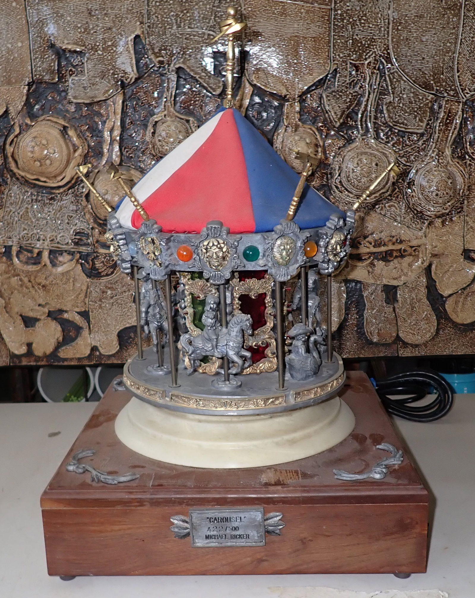 Michael Ricker Pewter Carousel