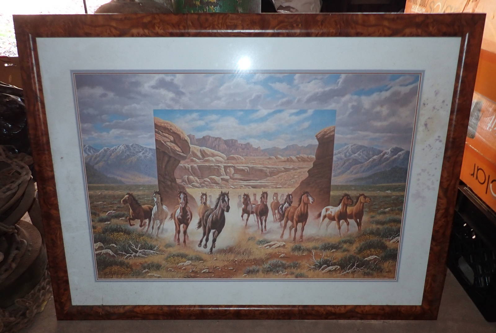 Signed Bo Newell Horse Litho Auction