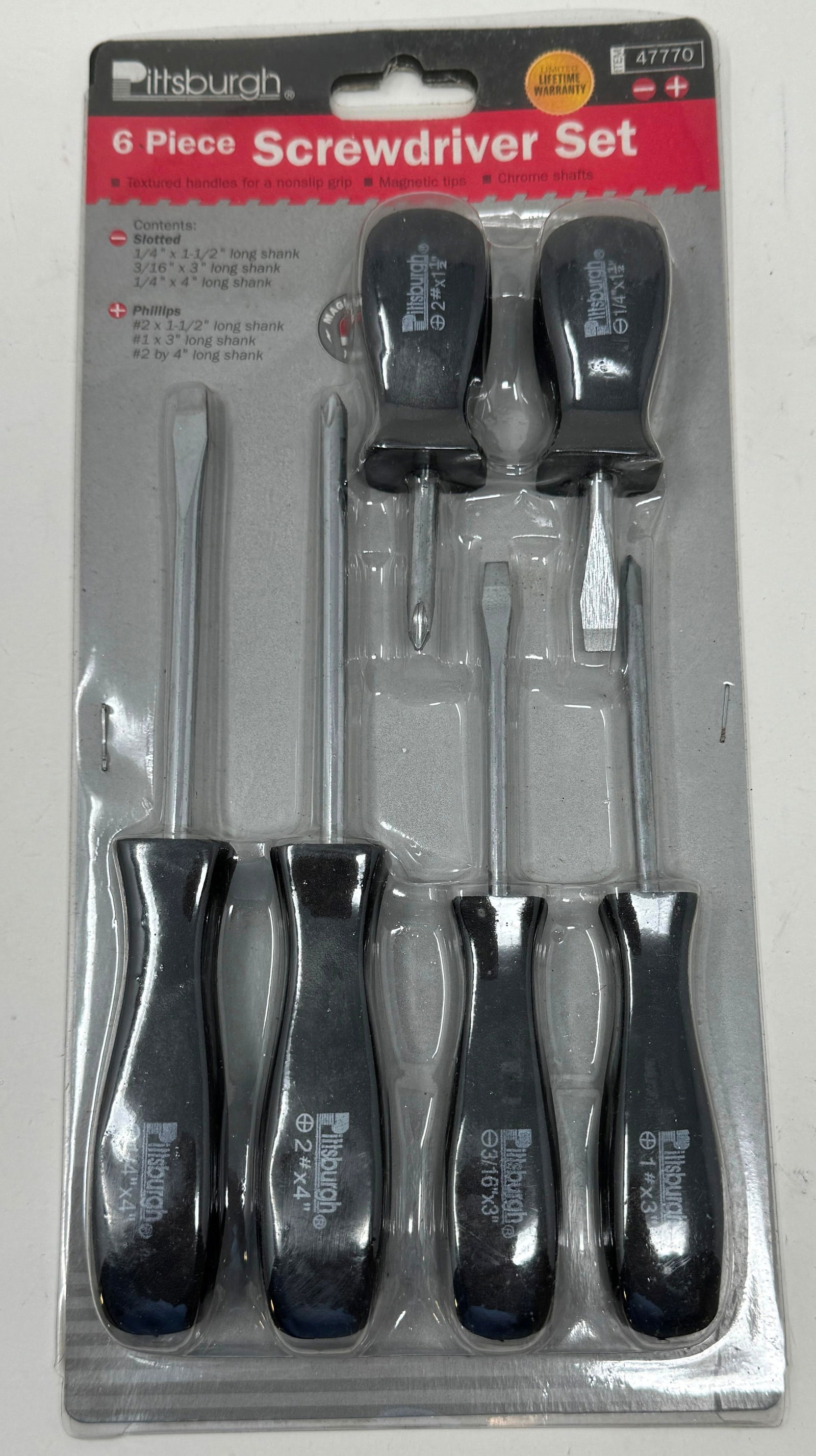 6 Pittsburgh Screwdriver Sets
