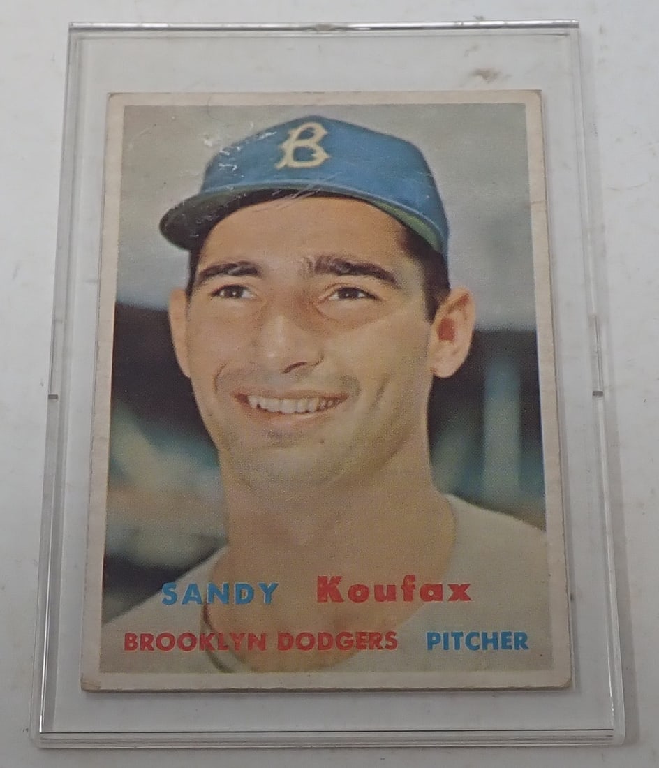 1957 Topps Sandy Koufax Baseball Card Auction