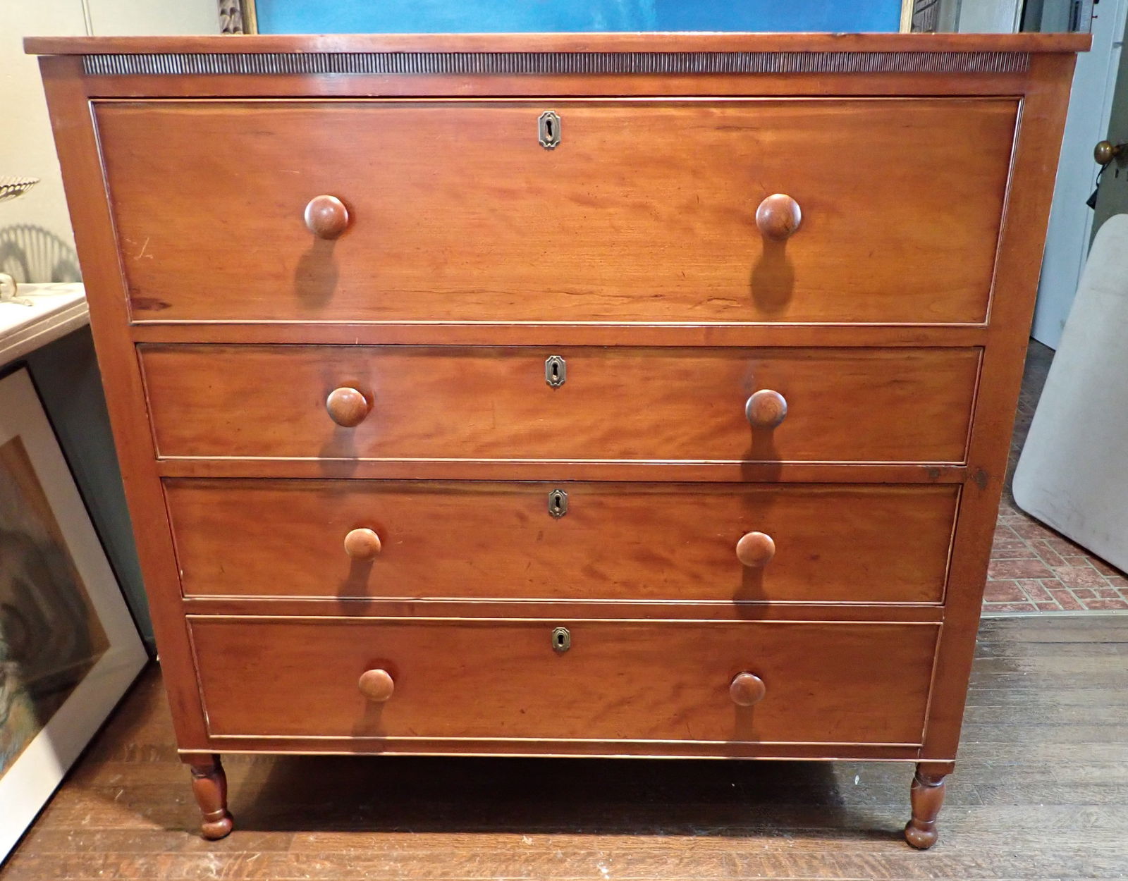 4 Drawer Sheridan Cherry Chest Auction