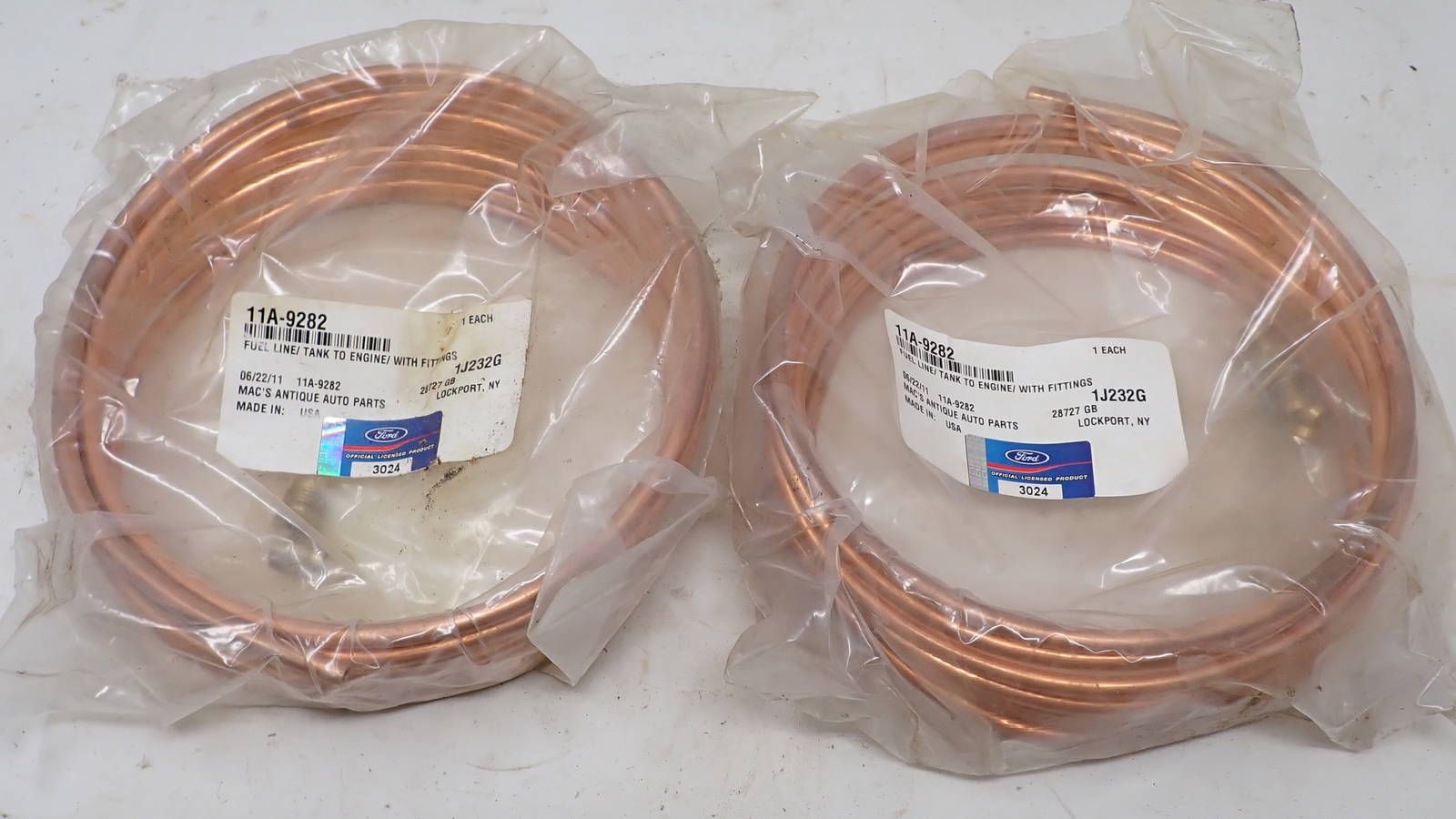 Ford Copper Fuel Lines With Fittings Auction