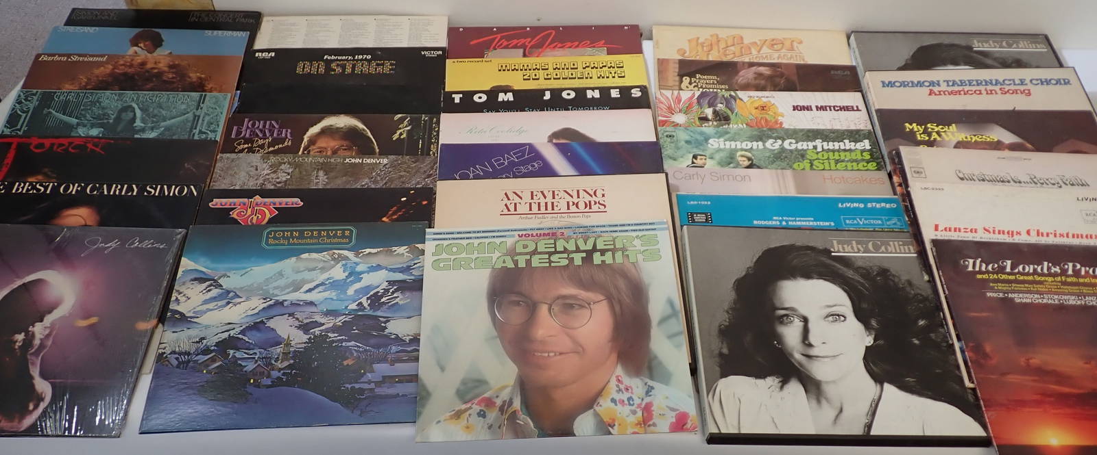 Simon & Garfunkel John Denver Misc Records Auction