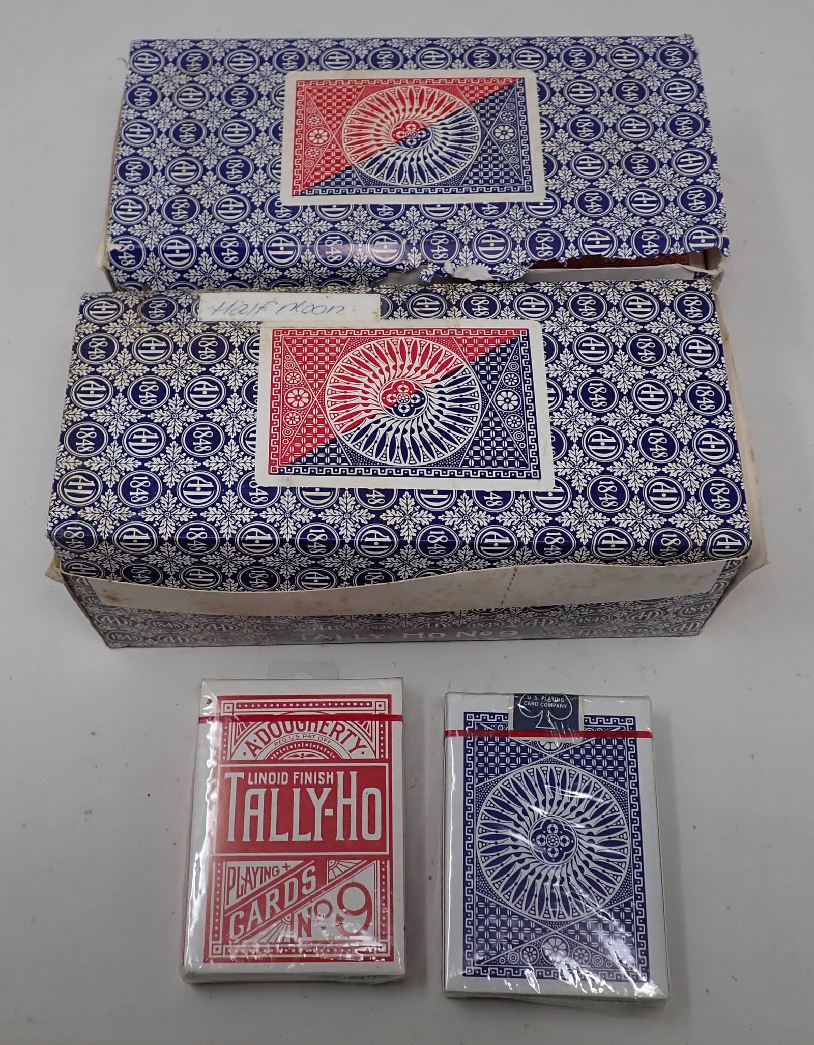 24 Decks A. Dougherty Tally-ho No. 9 Playing Cards Auction