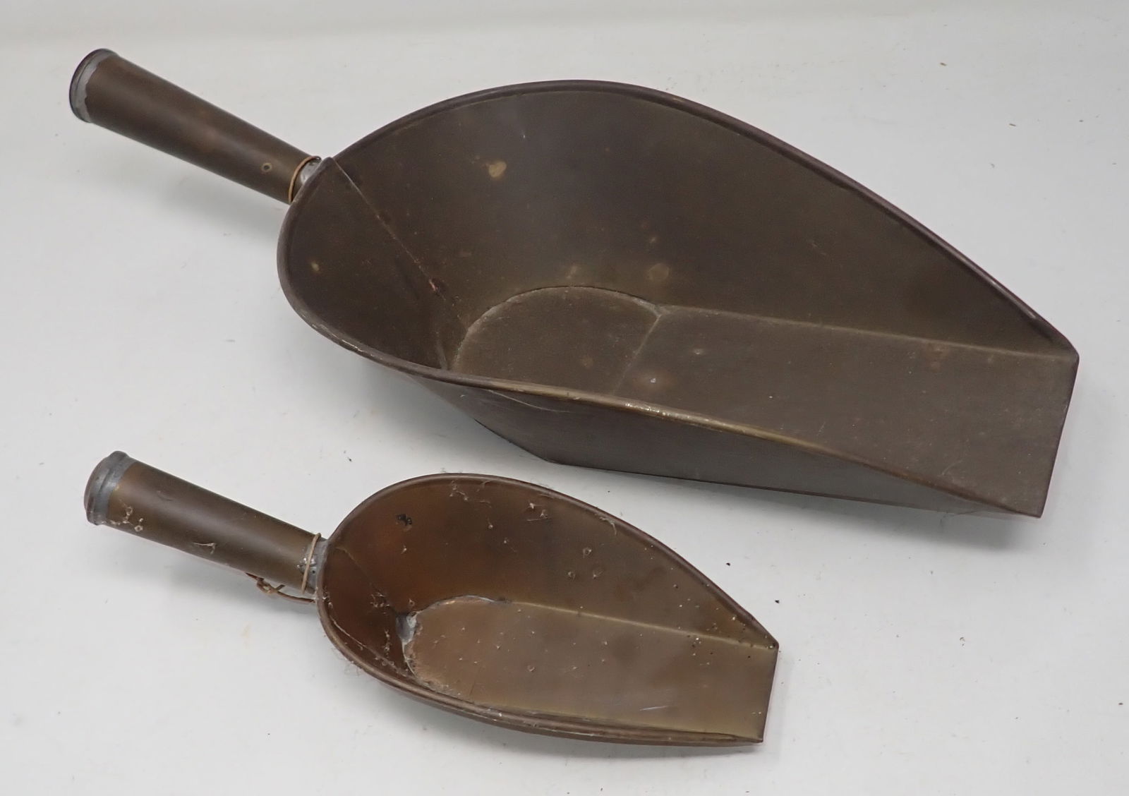 2 Brass Scoops Auction