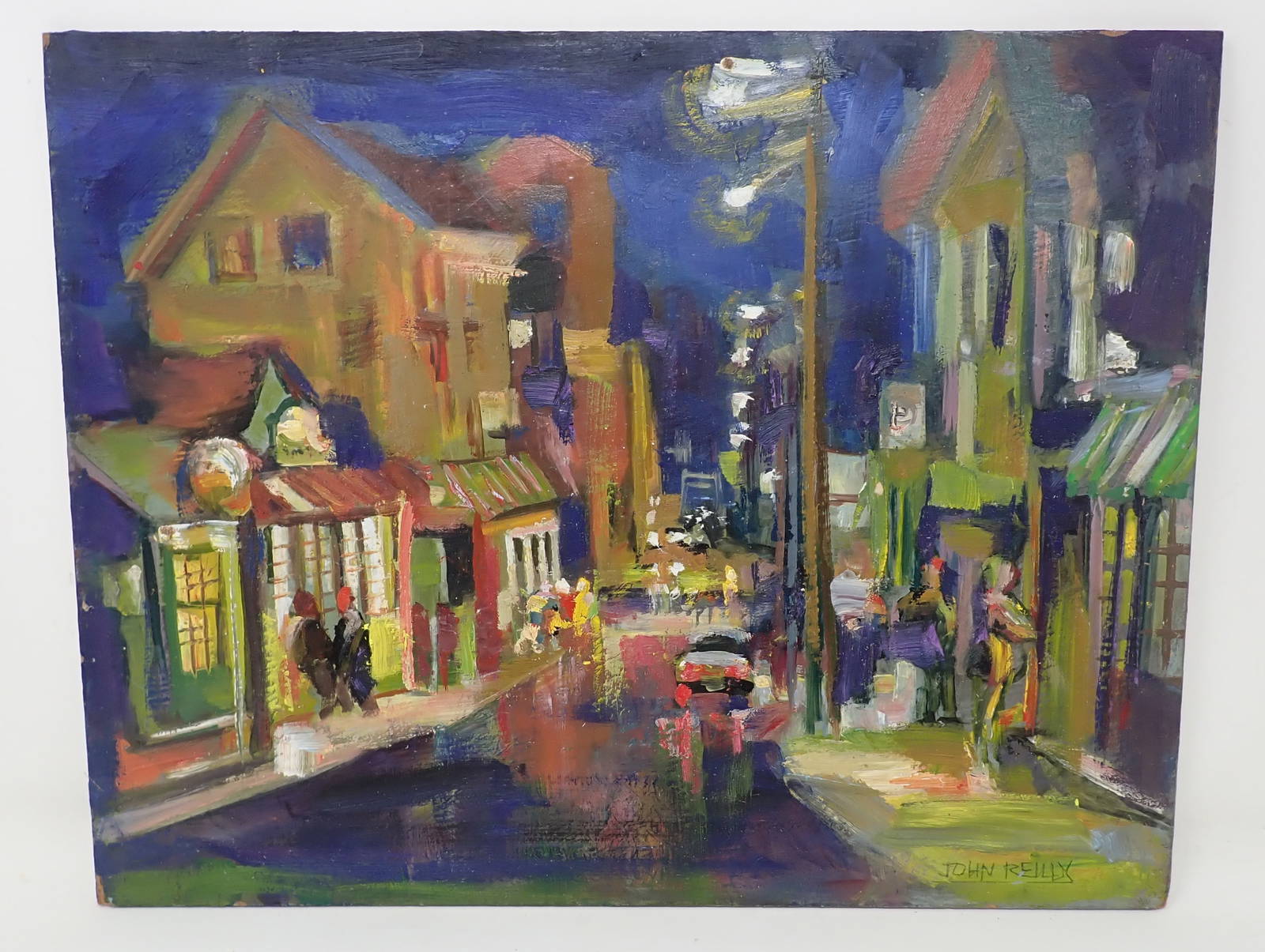 John Reilly New Hope Pa Oil Painting On Board Auction