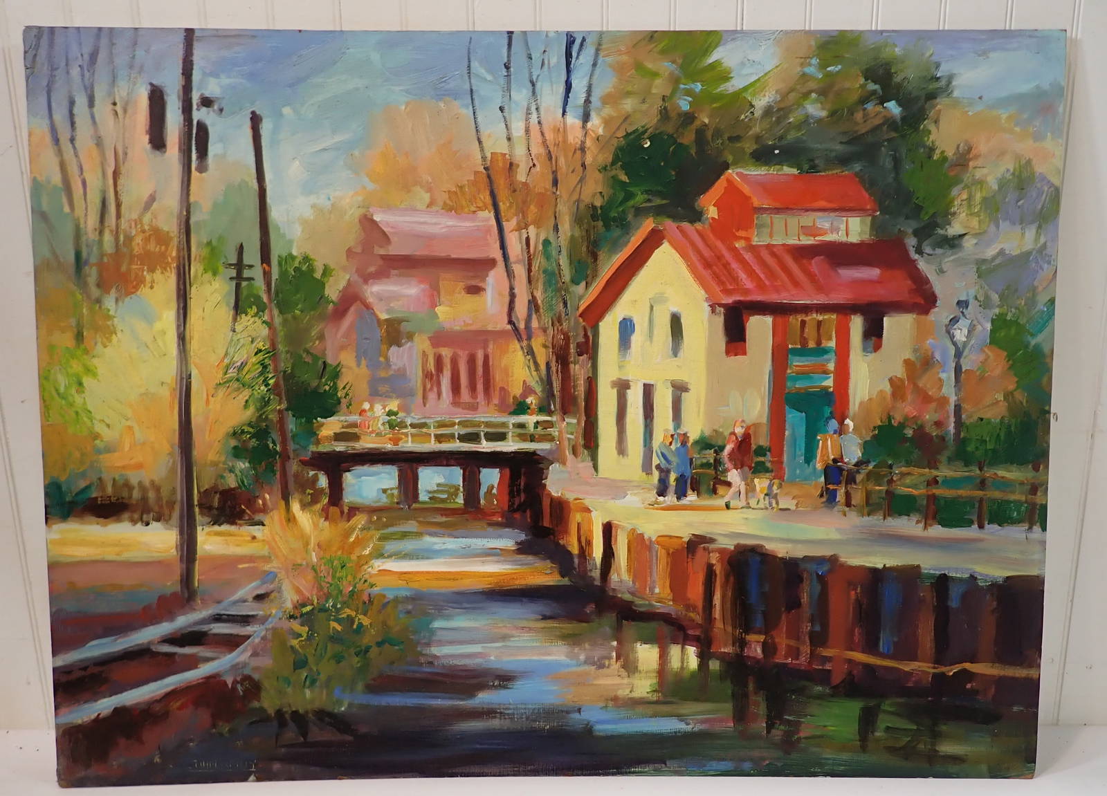 John Reilly New Hope Pa Oil Painting On Board Auction