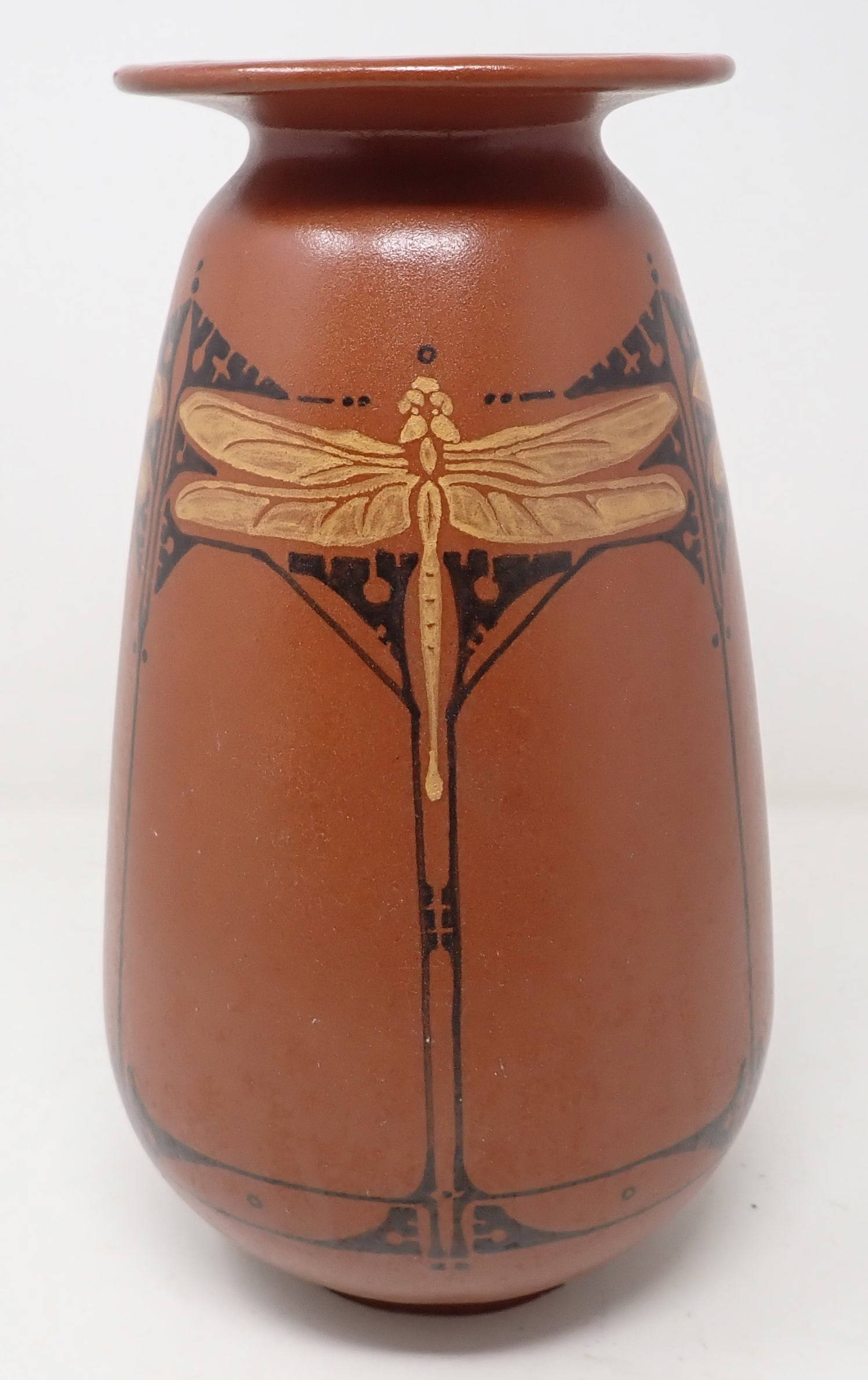 Distel Pottery Dragonfly Vase Auction