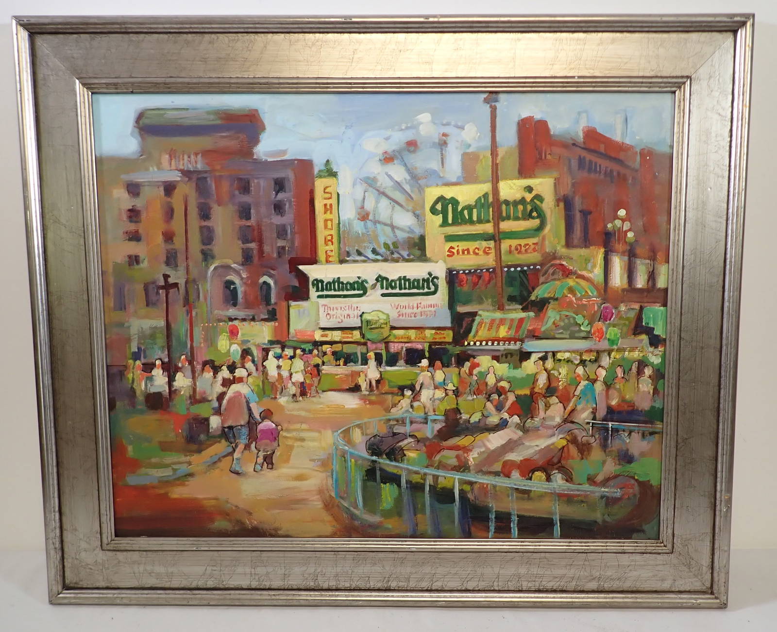John Reilly Coney Island Oil Painting Auction