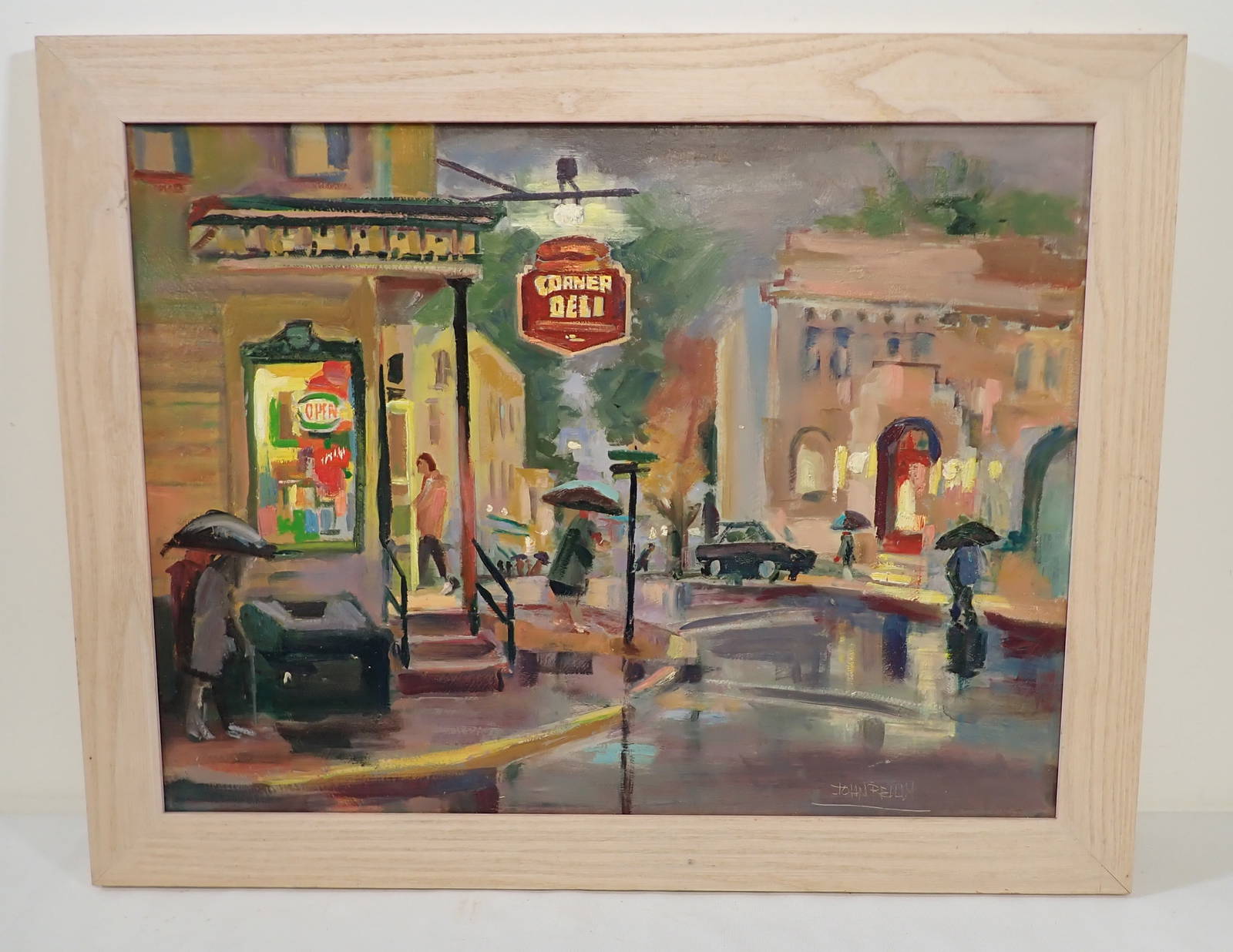 John Reilly Belvidere Nj Oil On Board Painting Auction