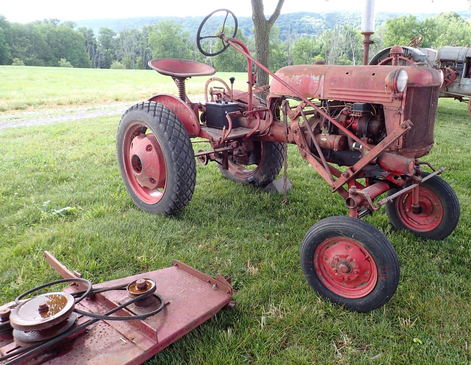 Farmall Model F Cub Tractor W/ Plow & Belly Mower Auction