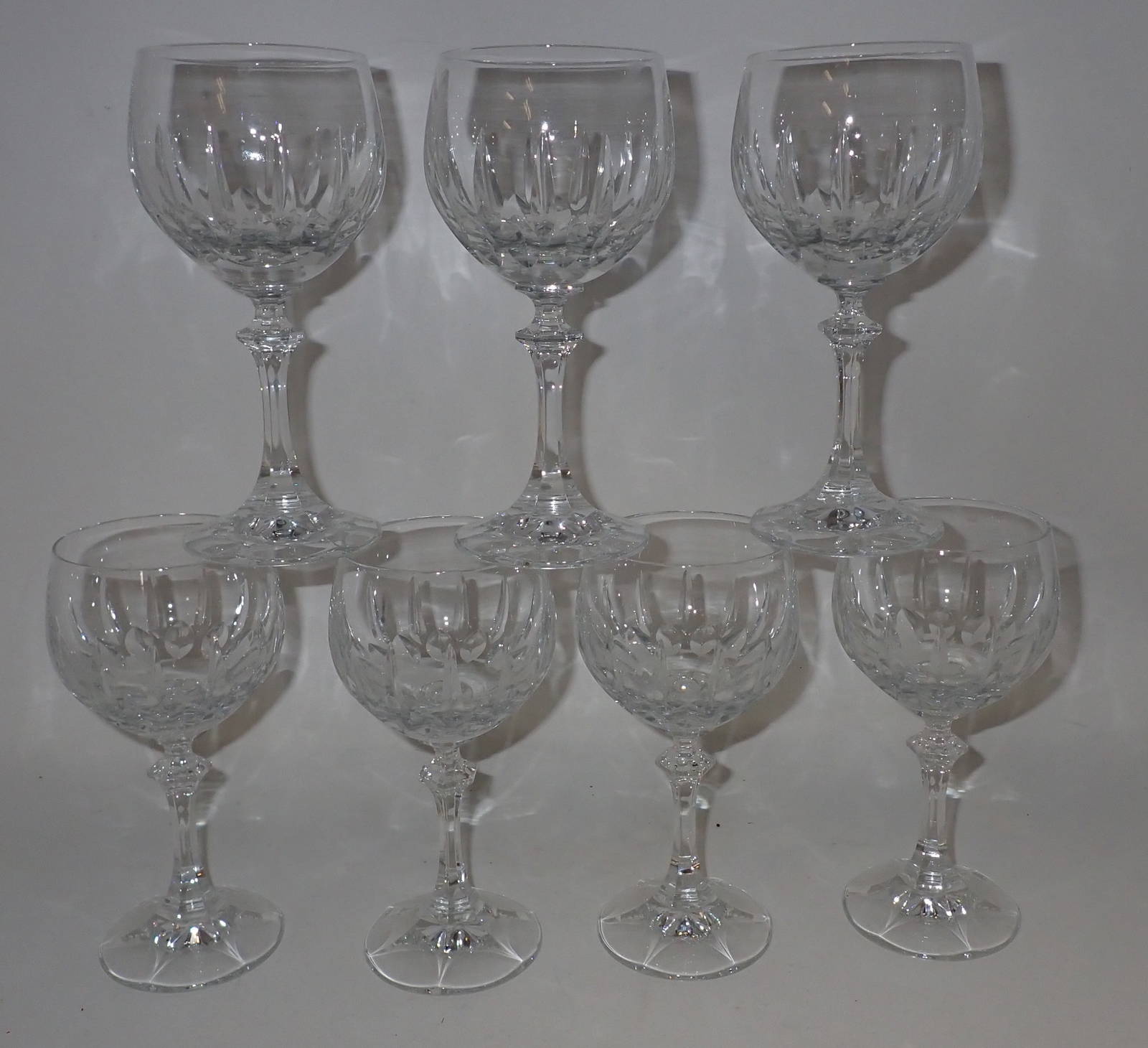 7 Pc Crystal Stemware Auction