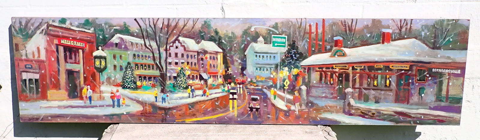 John Reilly Bernardsville Train Station Oil Painting Auction