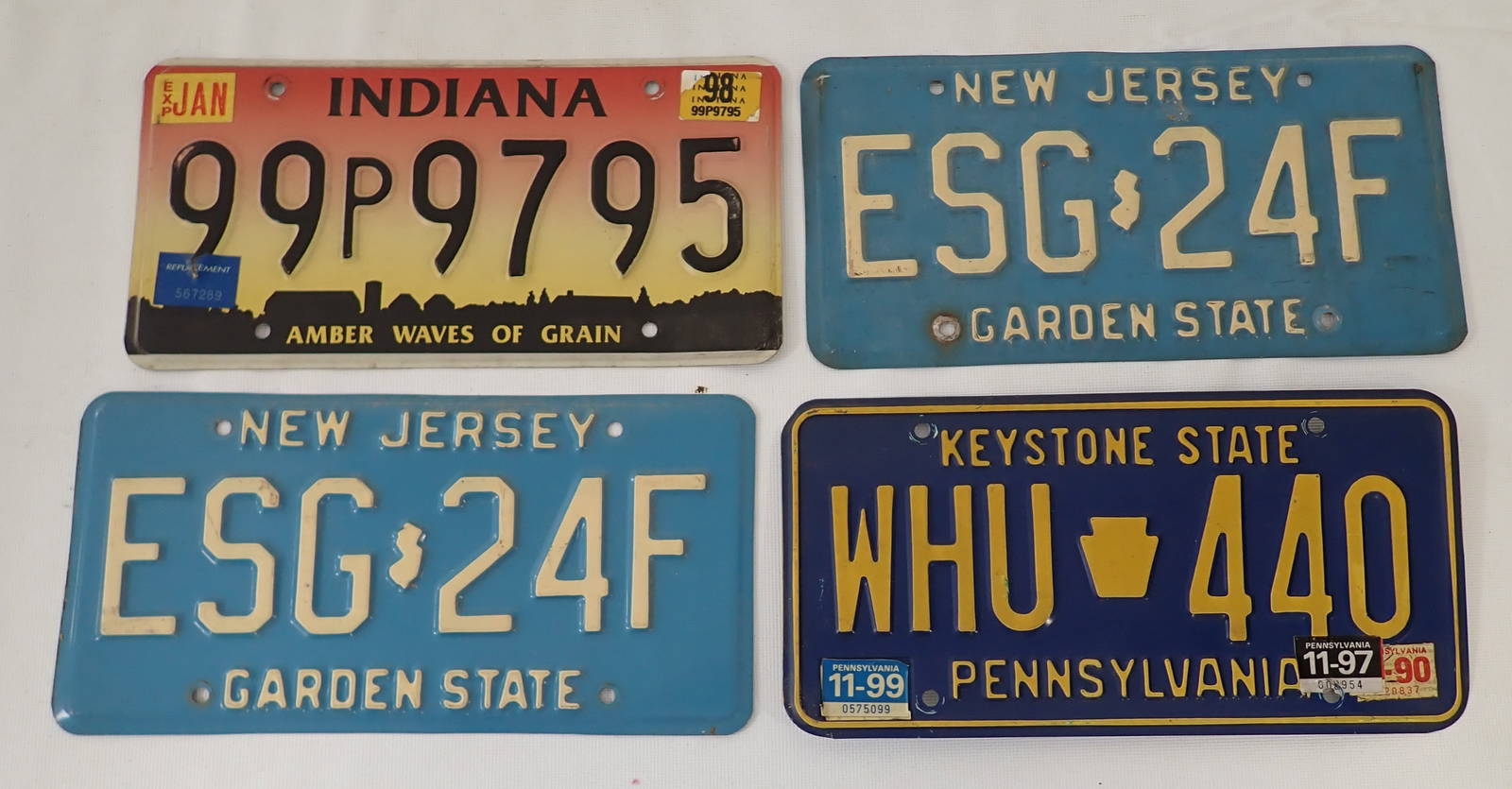 Indiana New Jersey Pa License Plates Auction