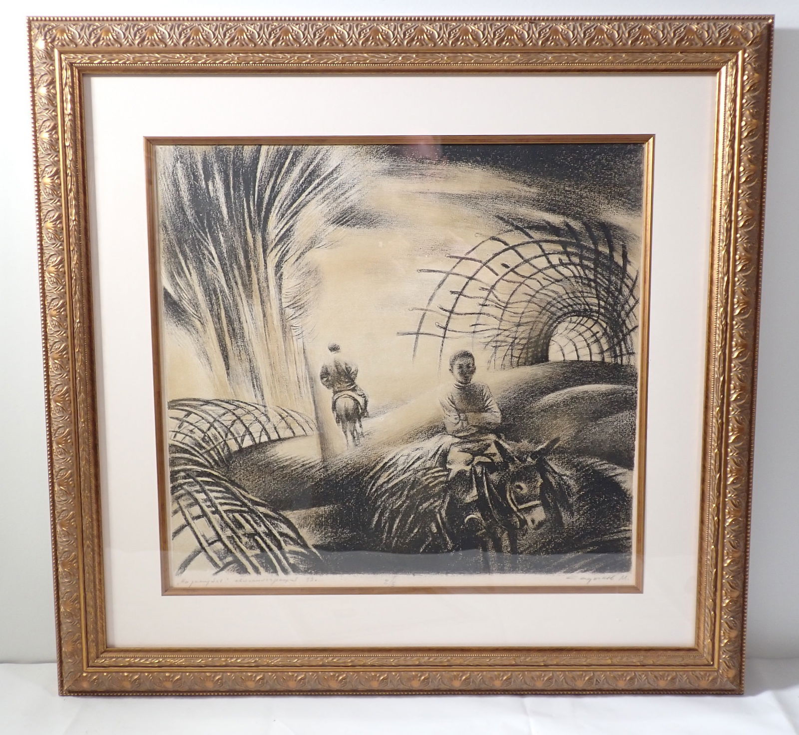 Marat Sadykov Life Study Lithograph Signed Auction