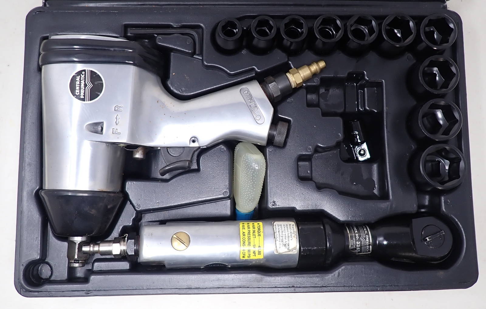 Central Pneumatic Impact Gun Rachet Set Auction