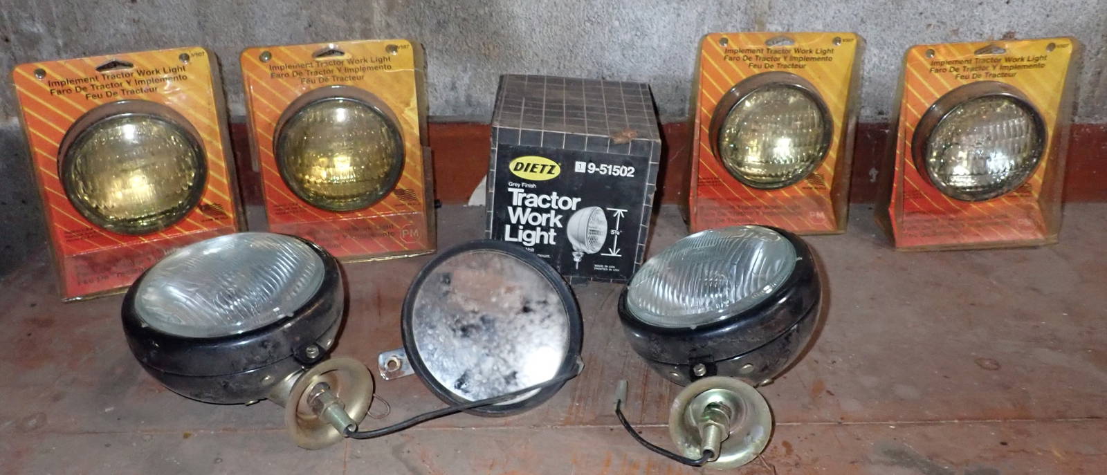 Implement Tractor Work Lights & Mirror Auction