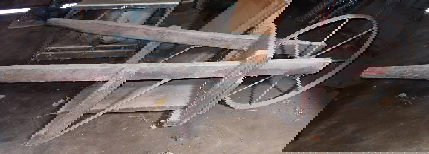 Primitive Wheel Barrow