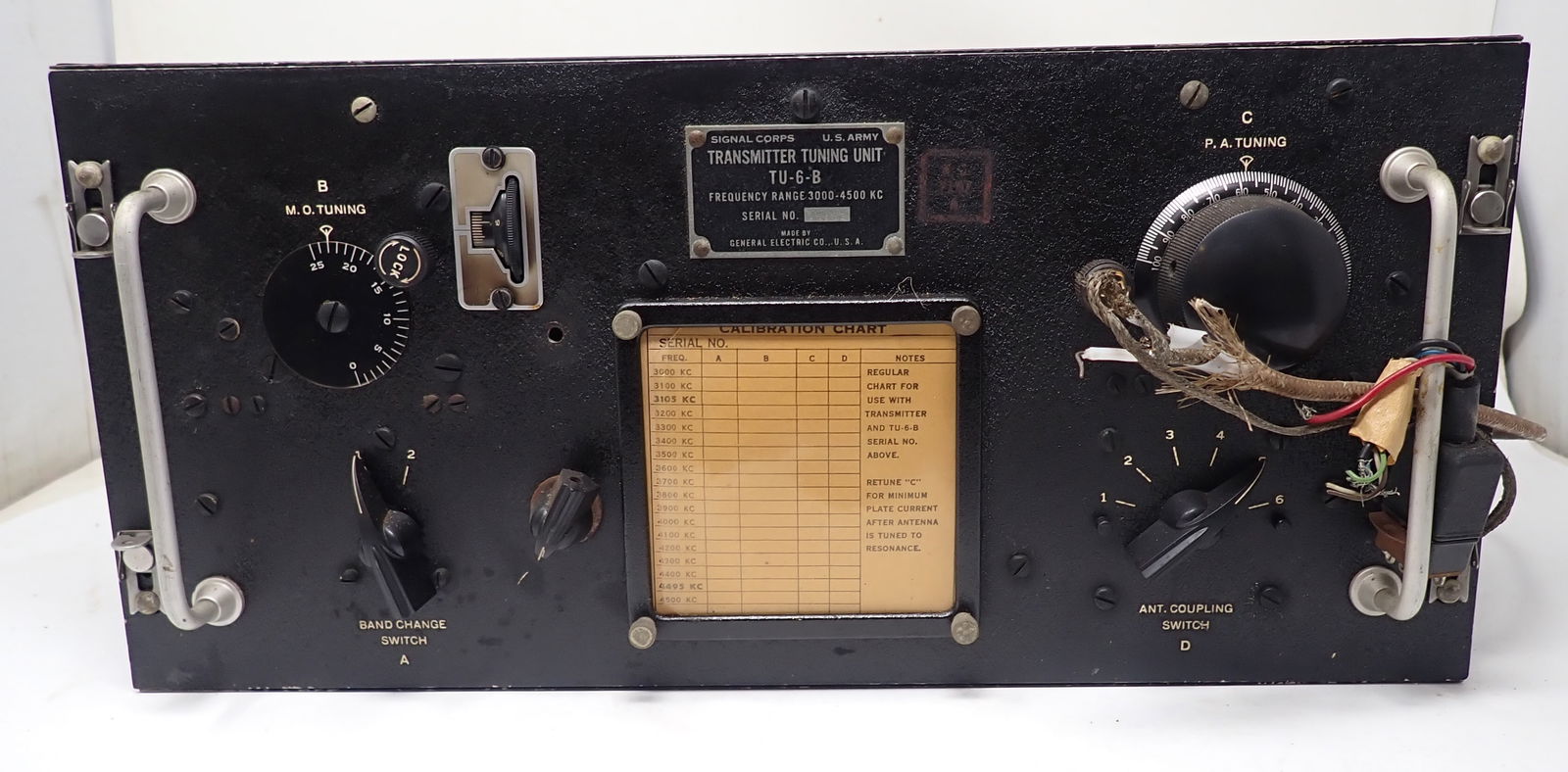 Signal Corps U.s. Army Transmitter Tuning Unit Auction
