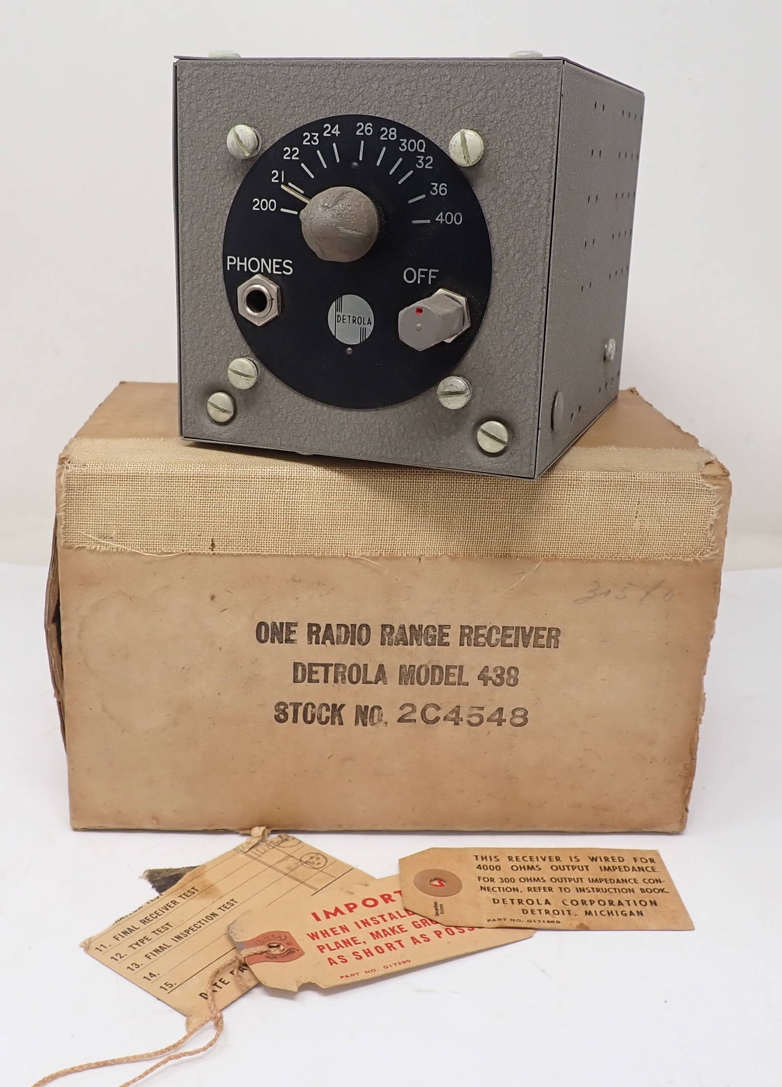Detrola Model 438 Radio Range Receiver Auction