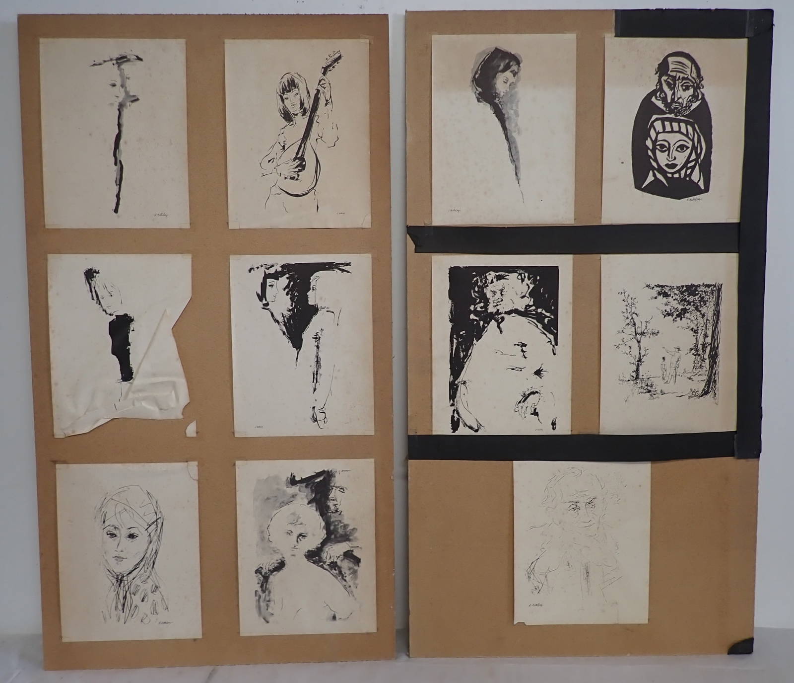 Signed Ink Drawings Auction