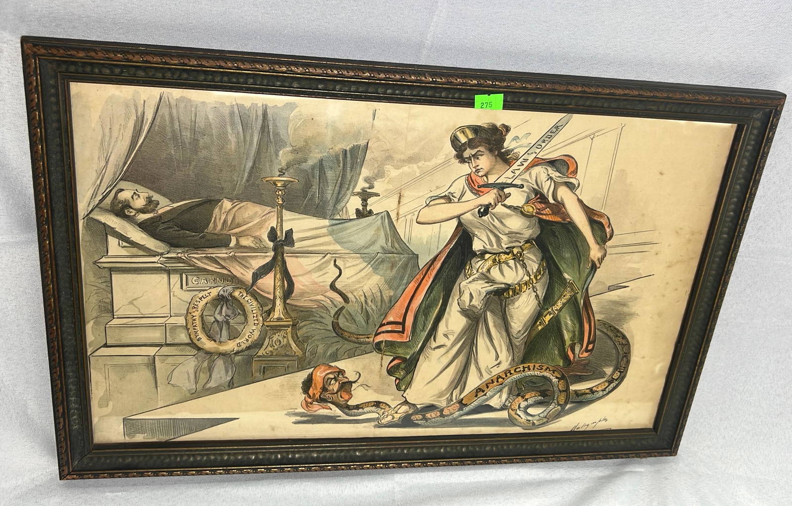 Anarchism Signed & Framed Picture By Halrymple Auction