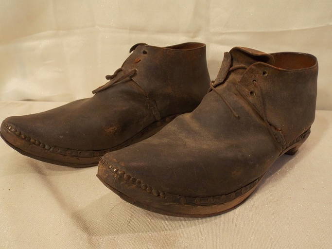 Pair Civil War Era Brogan Shoes