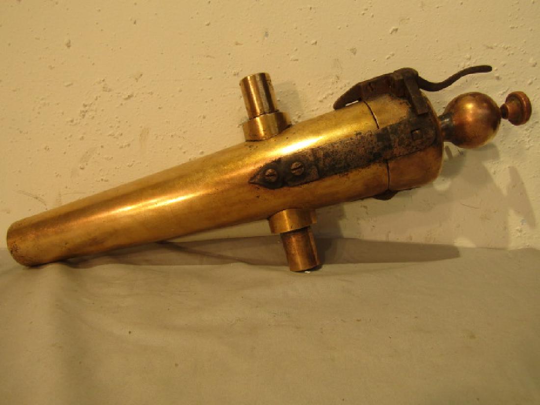 ANTIQUE BRONZE SIGNAL CANNON