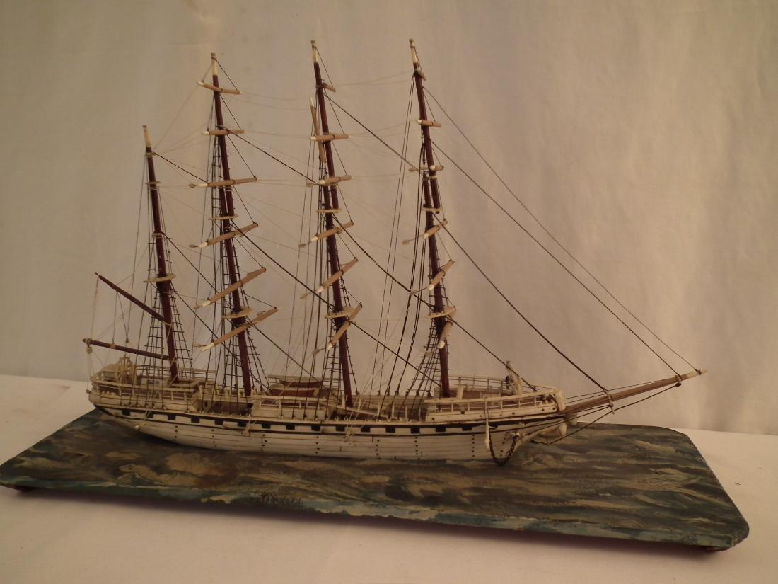 POW BONE SHIP MODEL - Jul 21, 2019 | Americana Auctions in MA