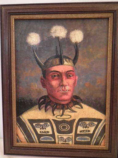 Painting Of Tlingit Chief