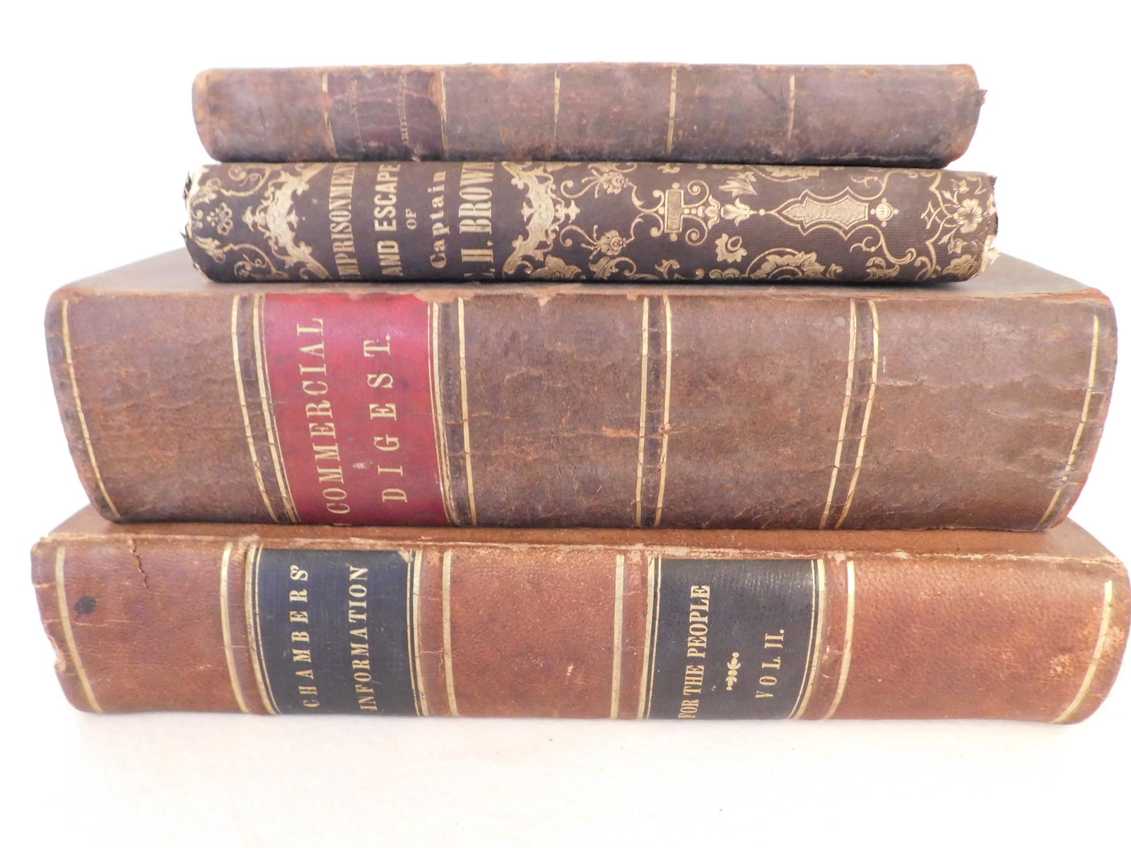 4 Antique Nautical Books