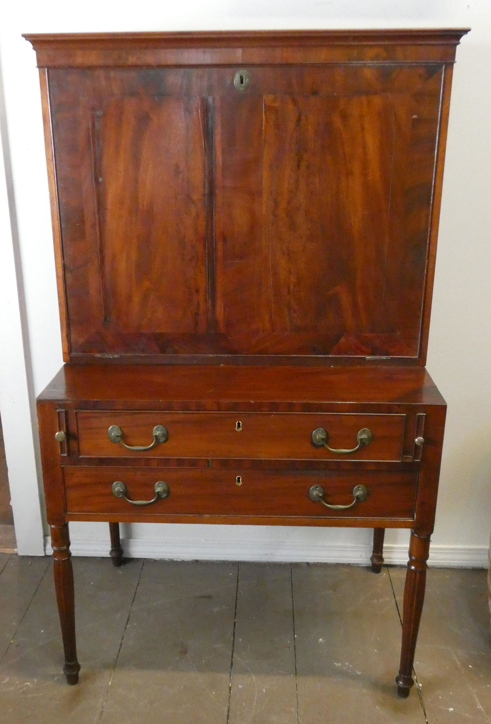 Antique Sheraton Paymasters Desk