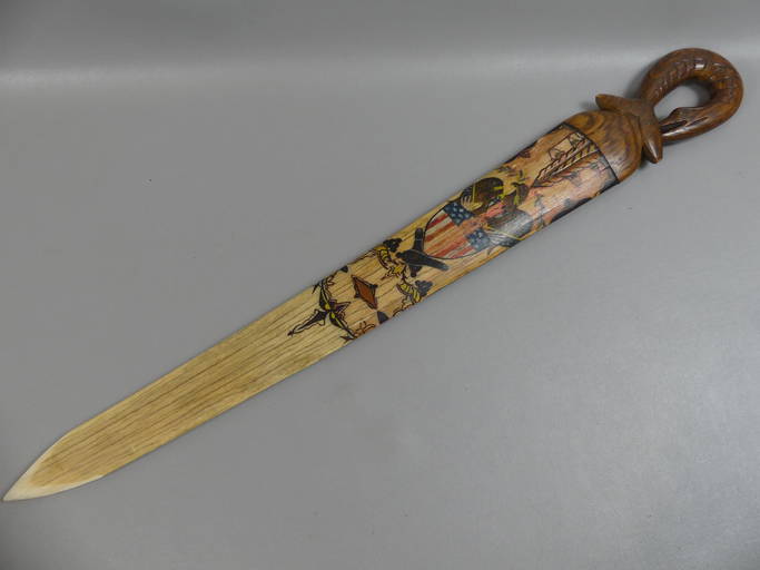 Nautical Painted Swordfish Bill Sword