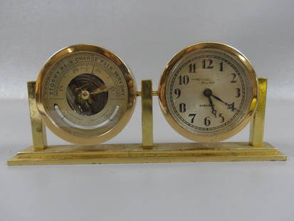 Chelsea Desk Clock & Barometer Unit