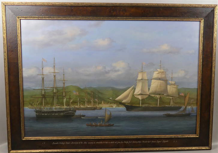 Louis Dodd Hawaii Harbor Marine Painting