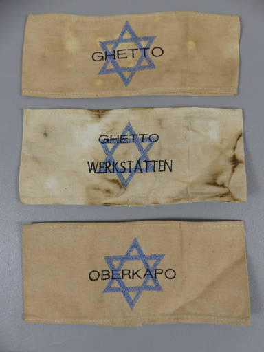 3 German Wwii Jewish Armbands