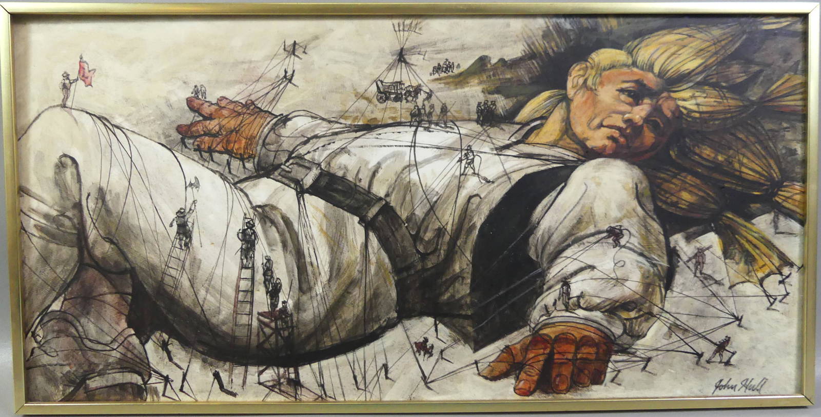 John Hull Painting Of Gulliver Auction