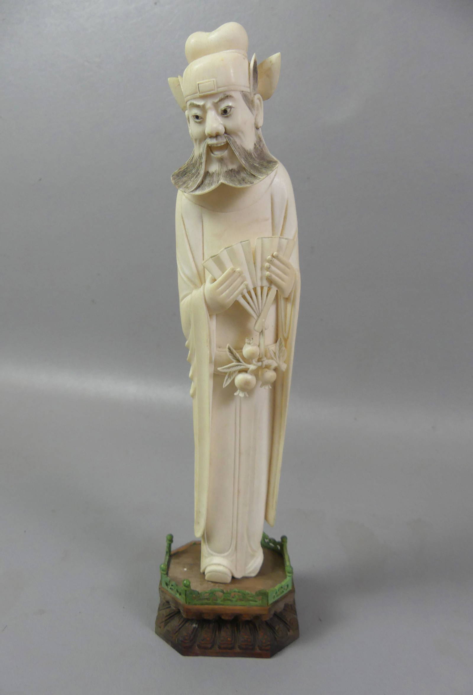 Chinese Carved Bone Figure Auction