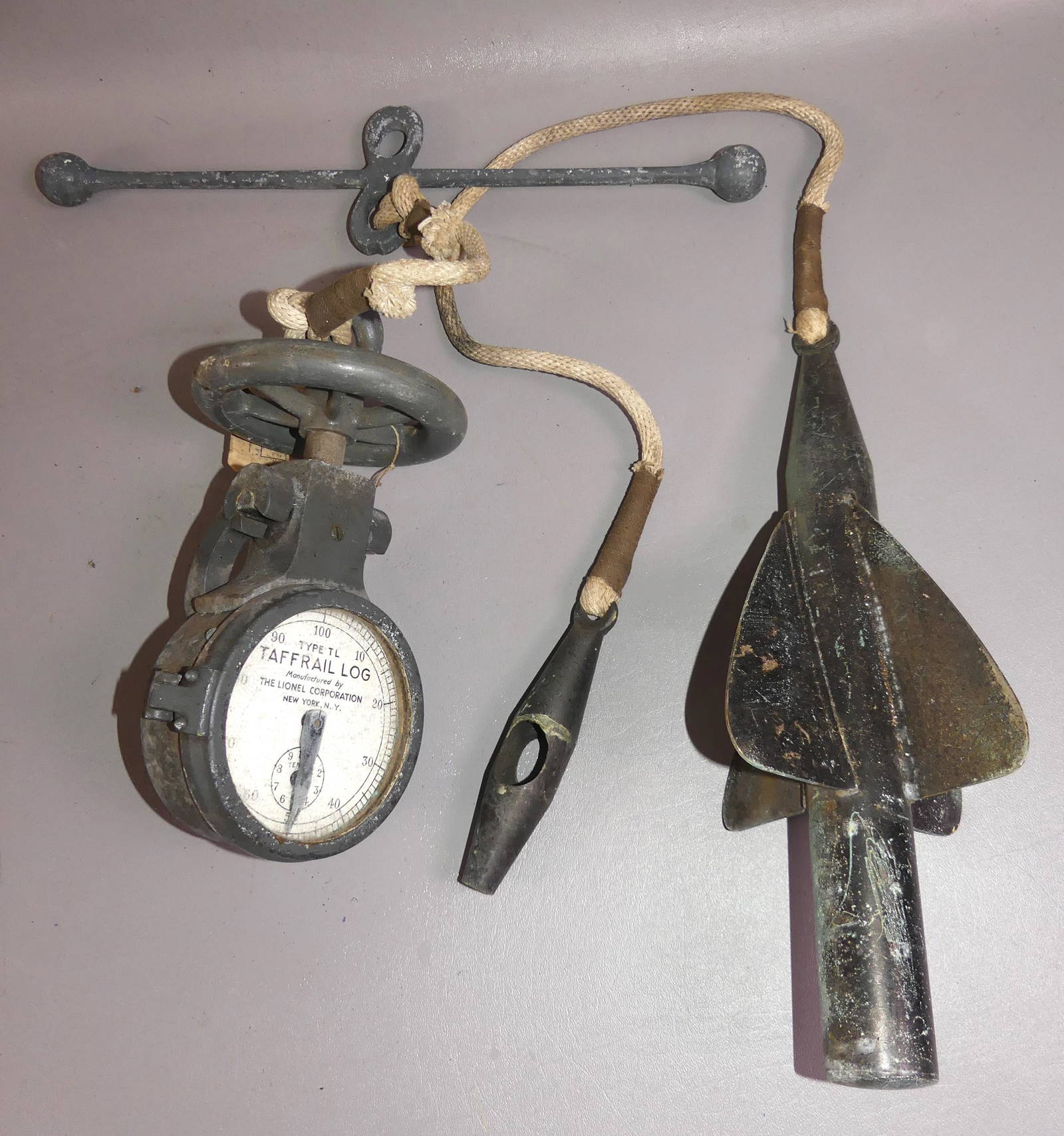 Taffrail Ship Log - Lionel Auction