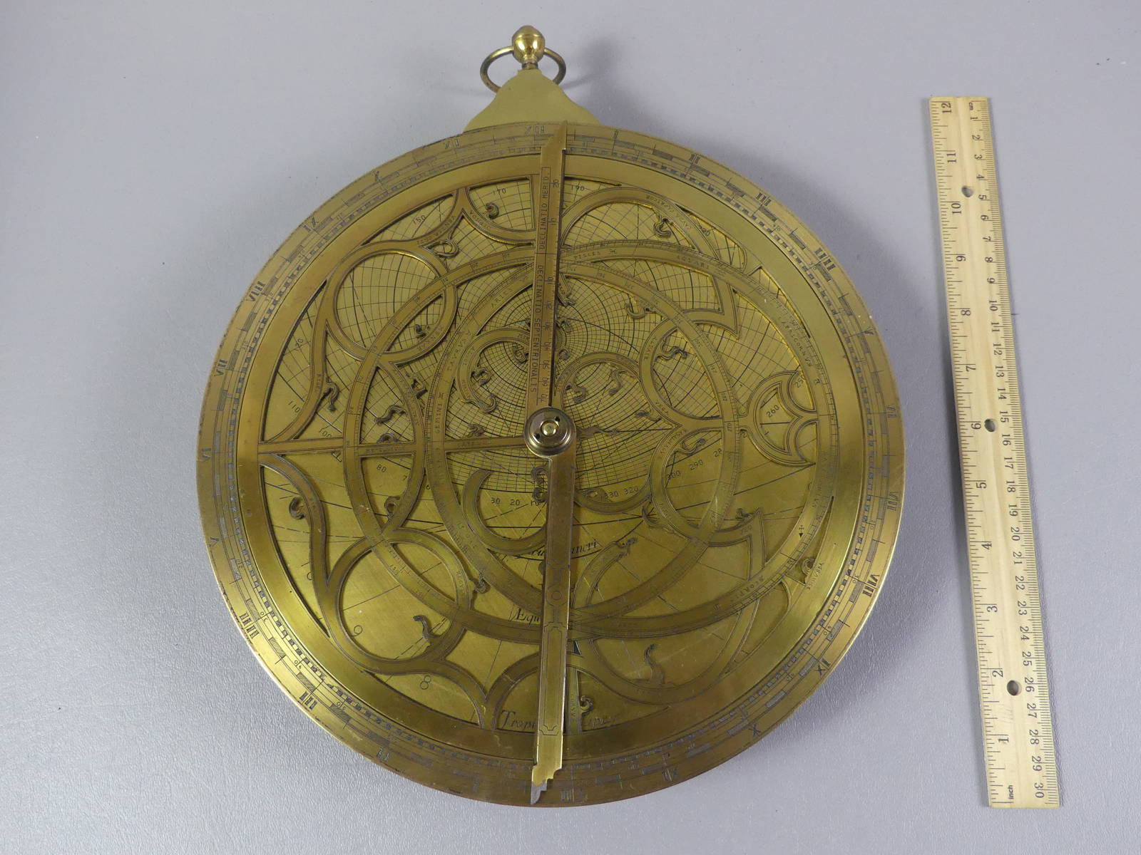 Old Brass Astrolabe Instrument Auction