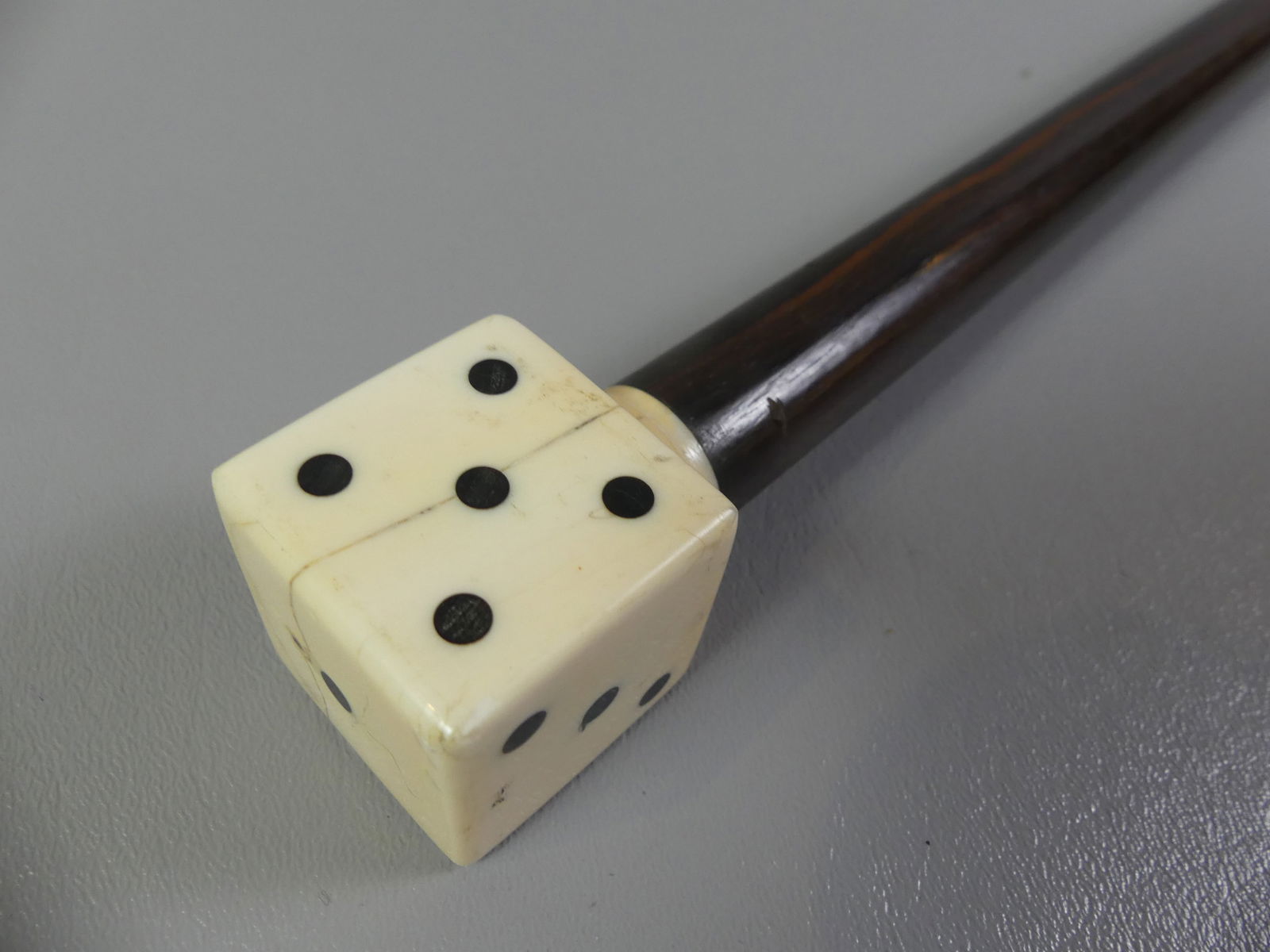 Antique Dice Gamblers Cane Auction
