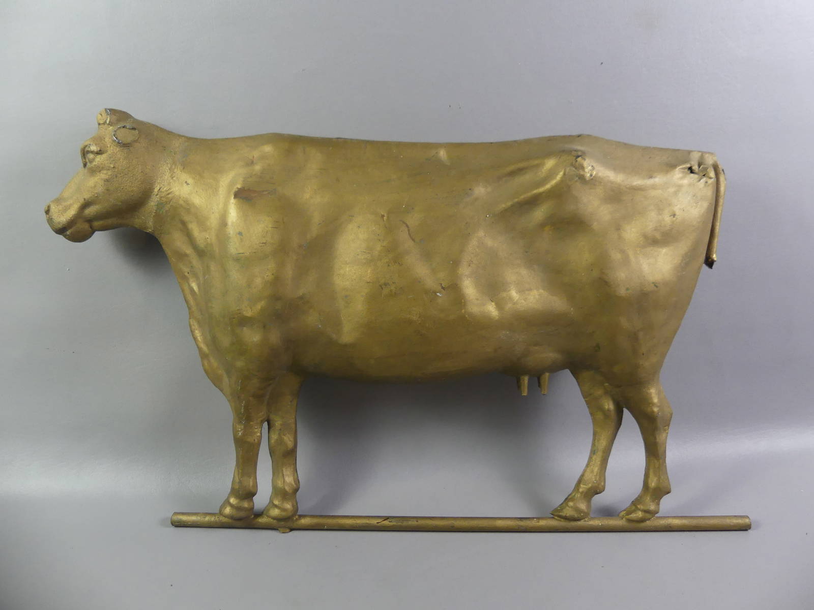 Antique Copper Cow Weathervane Auction