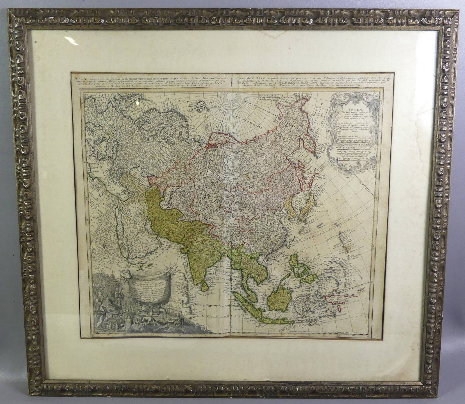 1744 Map Of Asia Auction