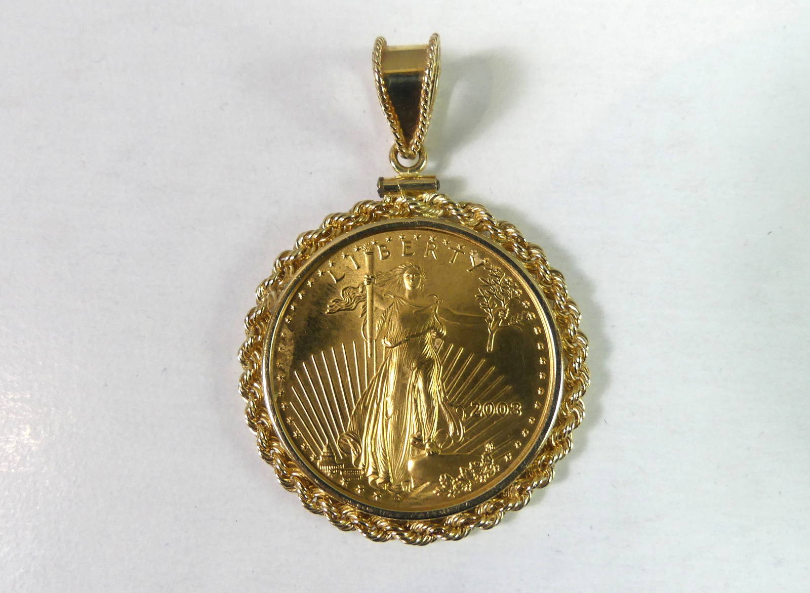 2003 Us $25 Gold Coin Pendant Auction